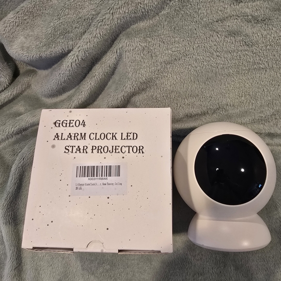 Other | Led Star Projector Alarm Clock Black And White | Poshmark